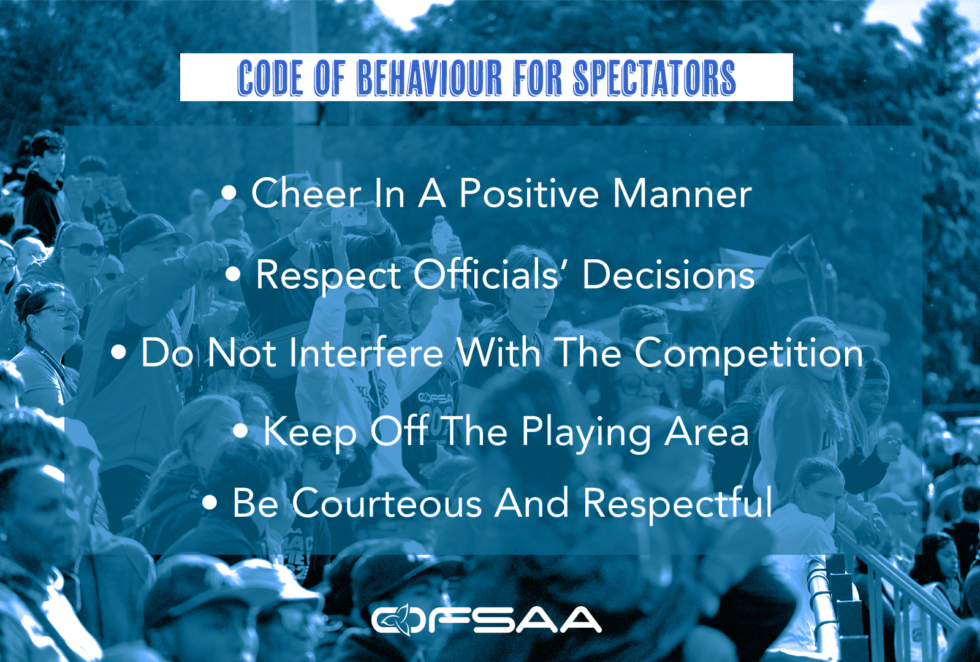 Code of Behaviour For Spectators Policy - OFSAA